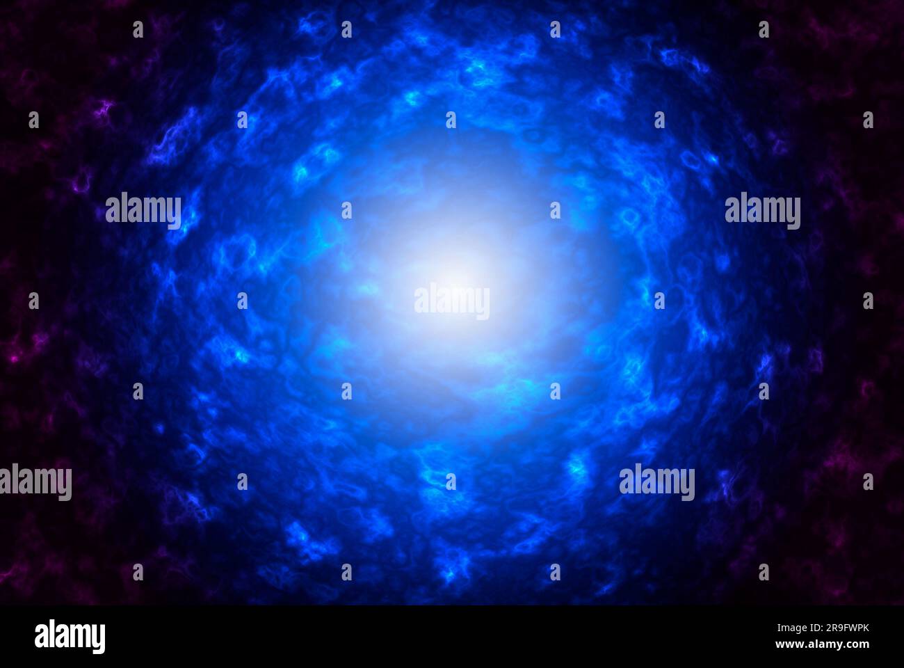 Beautiful abstract fantasy light in space. dark background. 3d ...