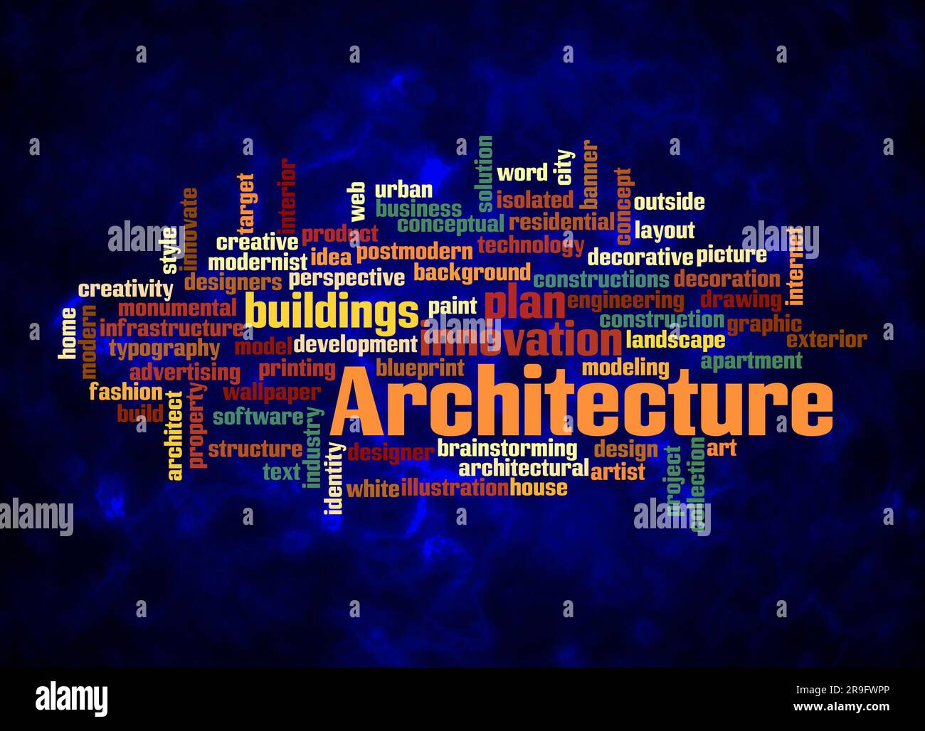 Word Cloud with ARCHITECTURE concept create with text only Stock Photo ...