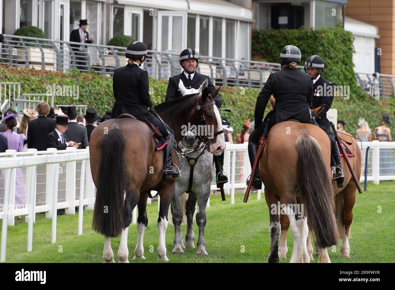 Ascot, Berkshire, UK. 24th June, 2023. Thames Valley Police Mounted ...