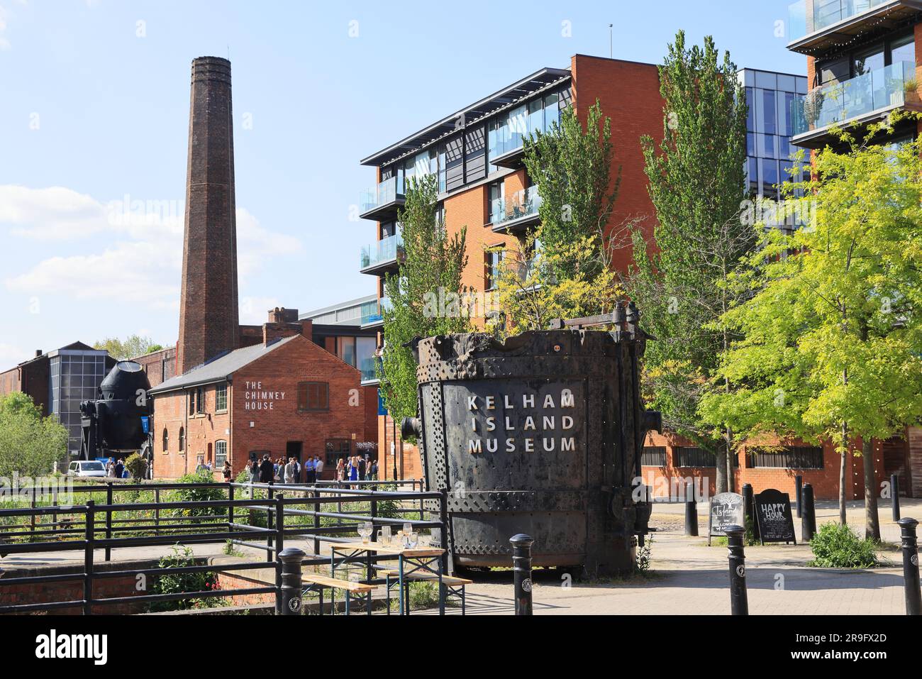 One of the oldest industrial areas in Sheffield, Kelham Island, 900 years old, with pubs ...