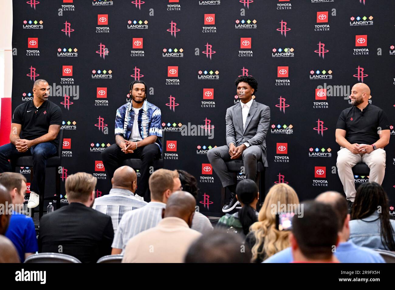 From top left to right, Houston Rockets head coach Ime Udoka, Cam ...