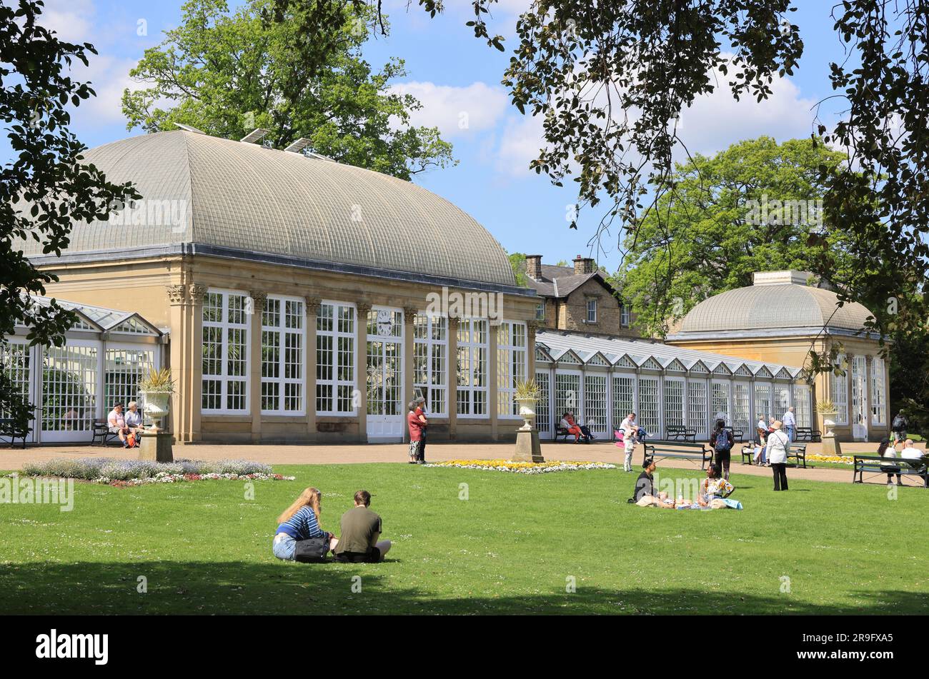 The Sheffield Botanical Gardens, off Ecclesall Road in Sheffield, with ...
