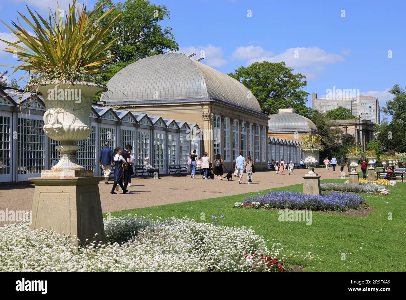 The Sheffield Botanical Gardens, off Ecclesall Road in Sheffield, with ...