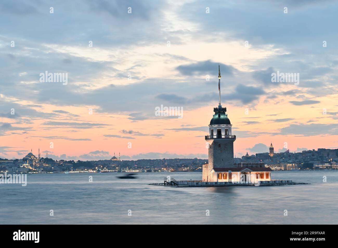 June 26 2023 The Maiden's Tower, Istanbul, Turkey; Kız Kulesi also ...