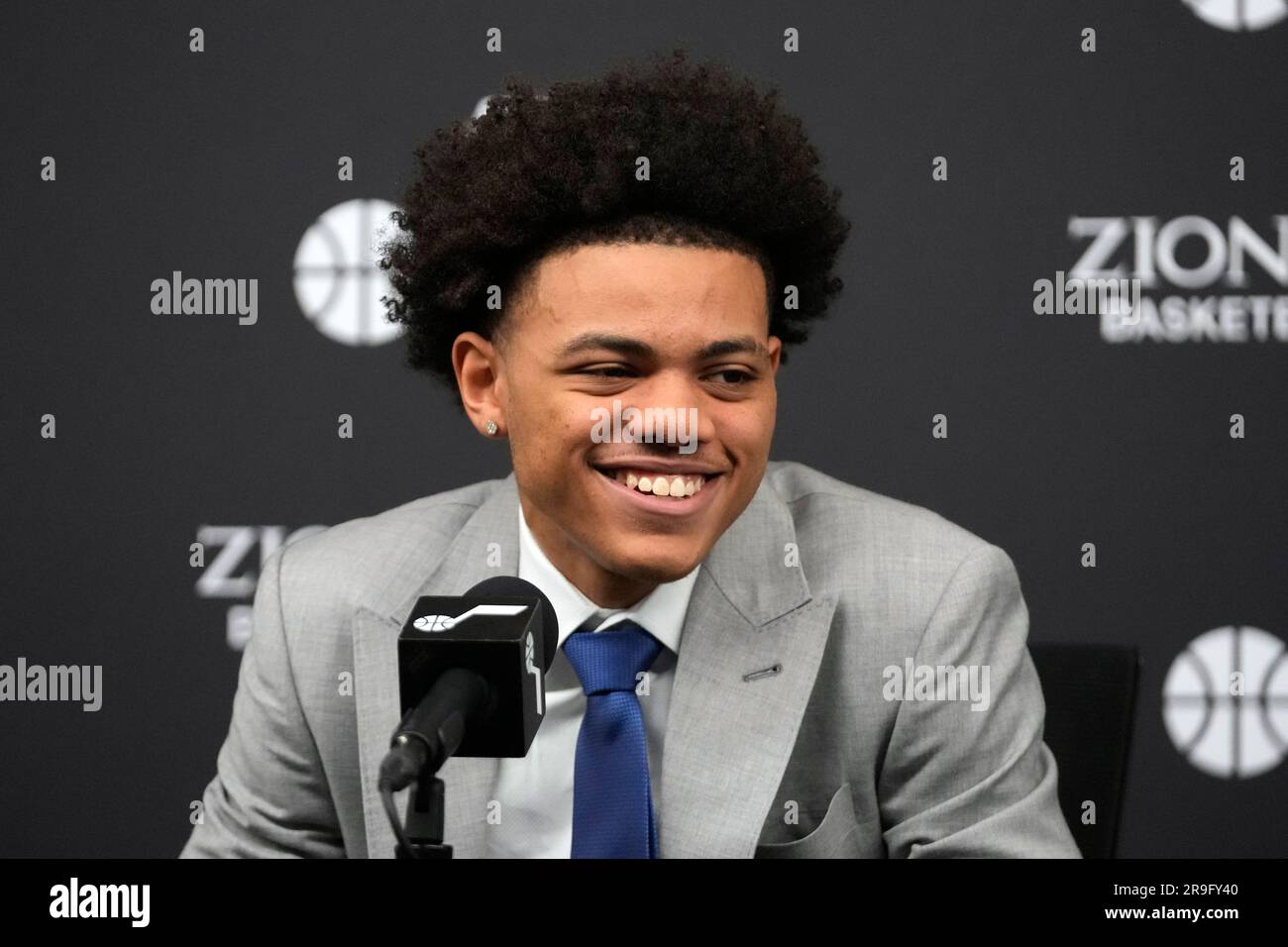 Utah Jazz's first round draft pick Keyonte George, 16th overall pick ...