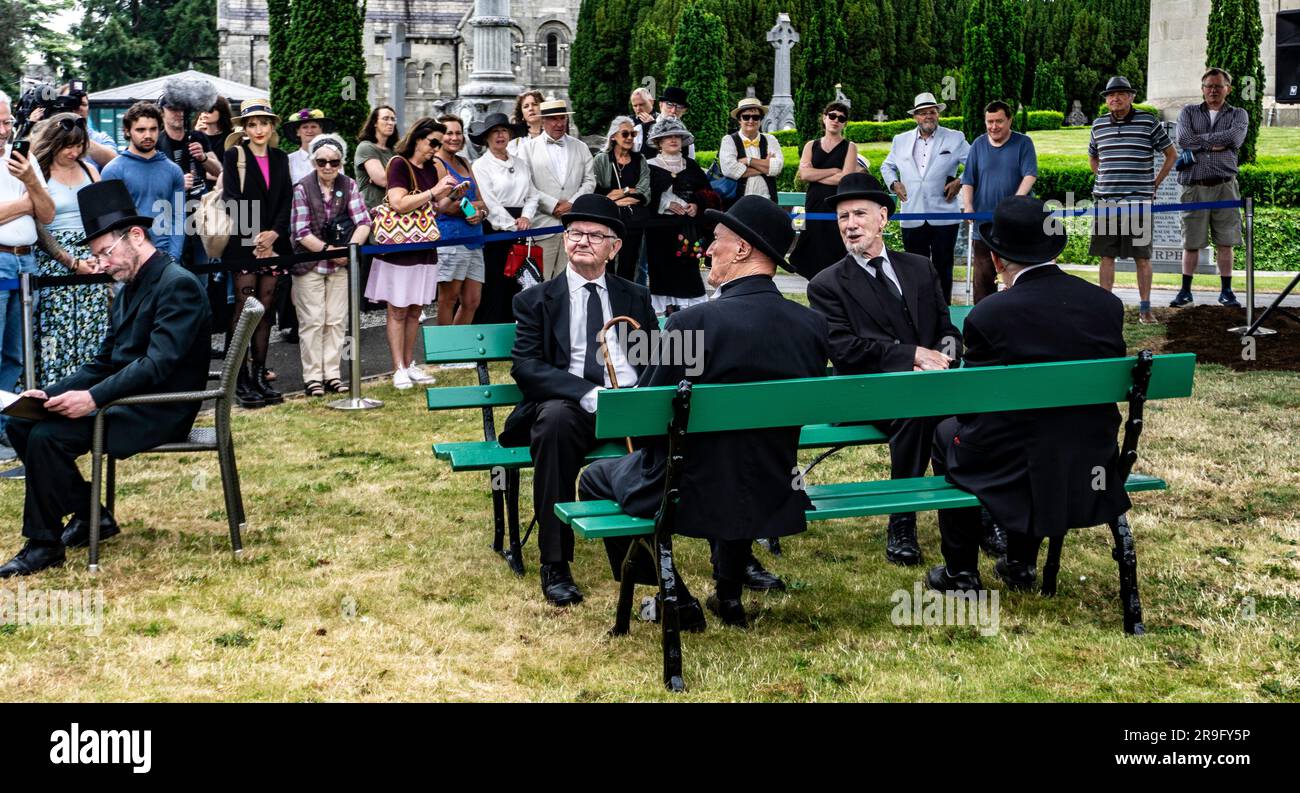 The annual reenactment of the funeral of Paddy Dignam, in Glasnevin ...