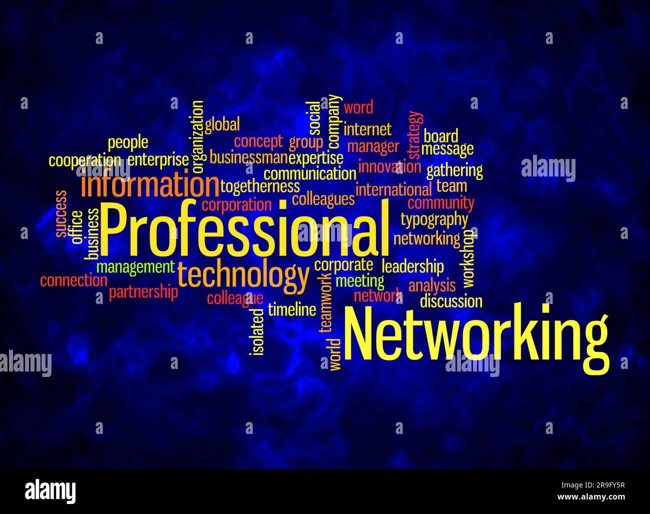 Word Cloud with PROFESSIONAL NETWORKING concept create with text only ...