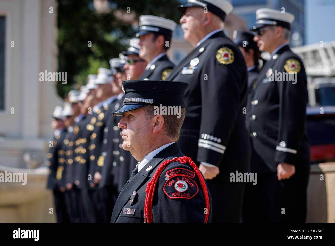 Portland, USA. 26th June, 2023. Portland firefighters held their annual ...