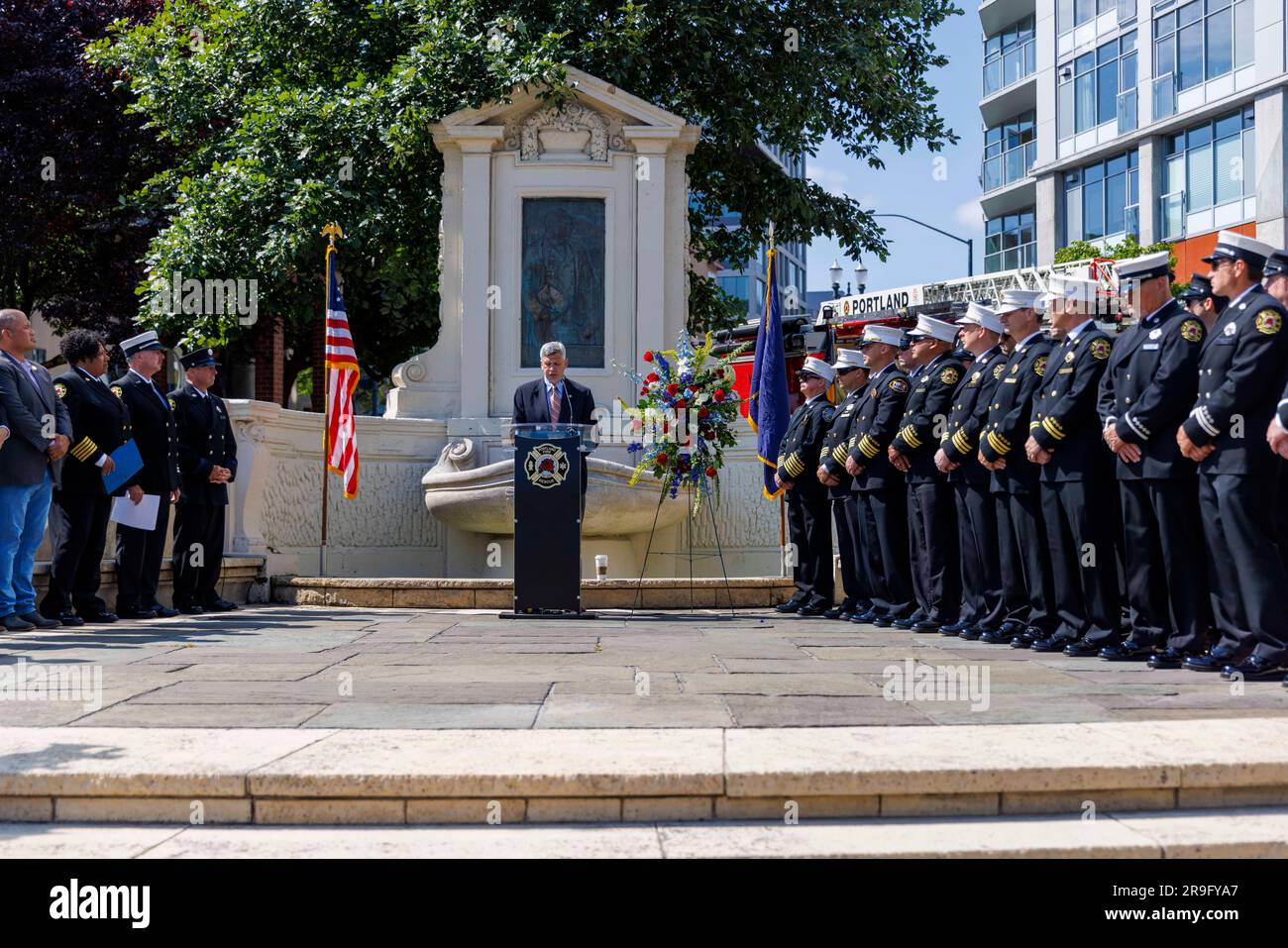 Portland, USA. 26th June, 2023. City Council Member Rene Gonzalez is ...