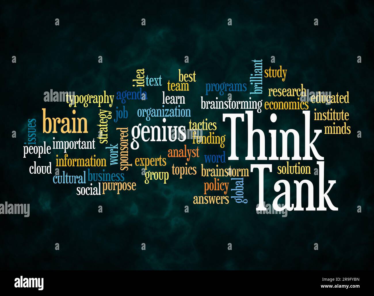 Word Cloud with THINK TANK concept create with text only Stock Photo ...