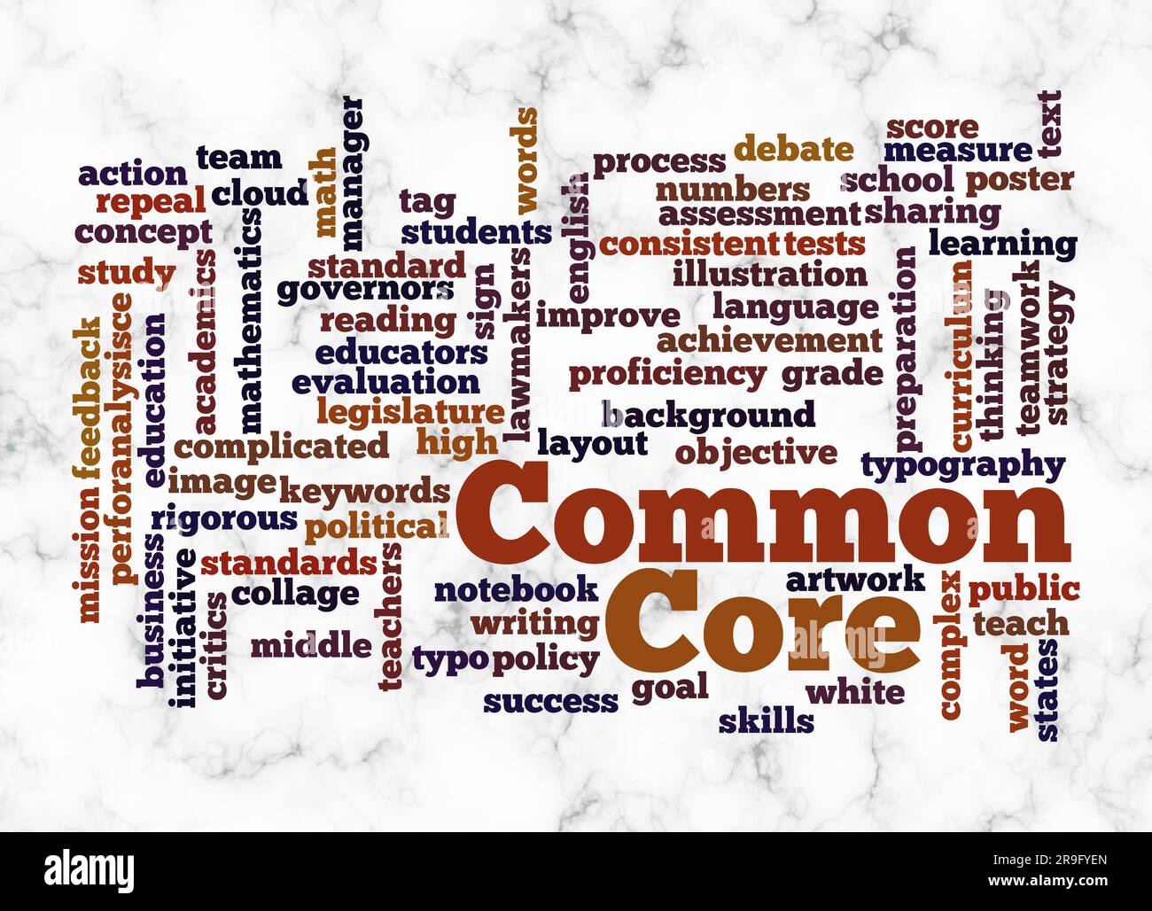 Word Cloud with COMMON CORE concept create with text only Stock Photo ...
