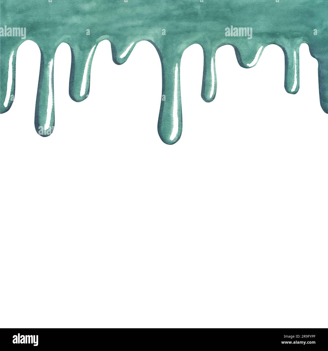 Green current paint, stains, drops, inks. Streaks leaking. Dripping ...