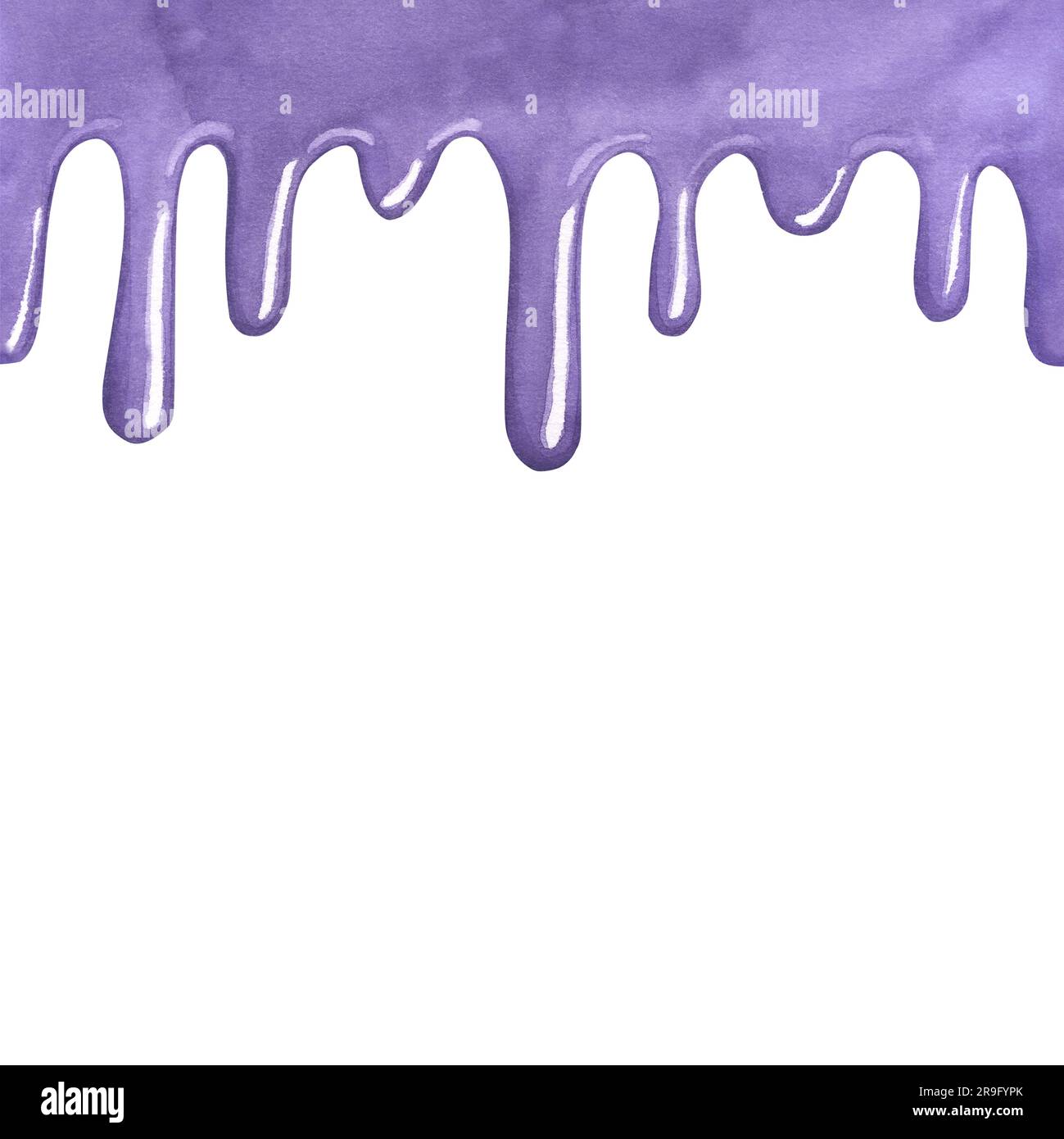 Violet current paint, stains, drops, inks. Streaks leaking. Dripping ...