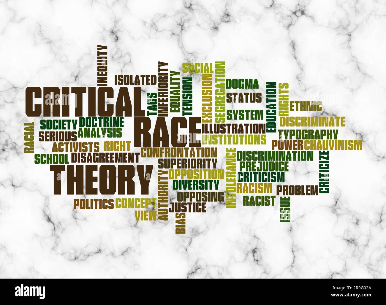 Word Cloud with Critical Race Theory concept create with text only ...