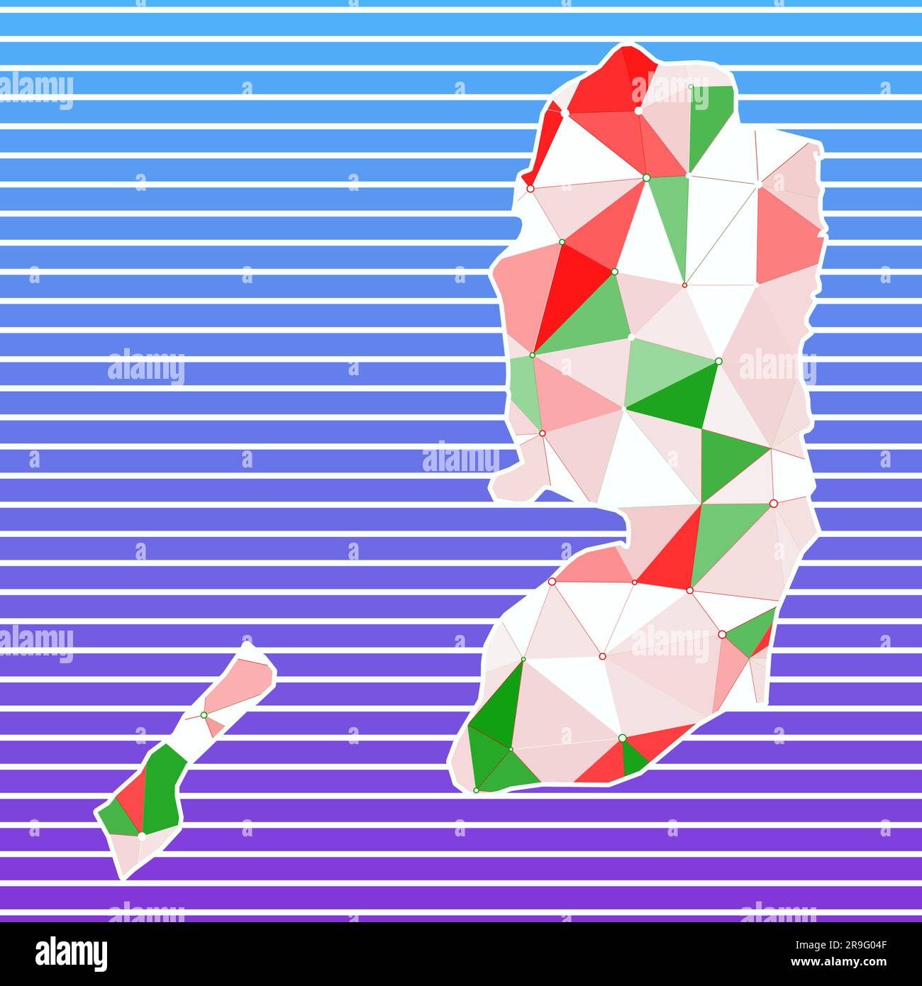 Palestine vector illustration. Palestine design on gradient stripes ...