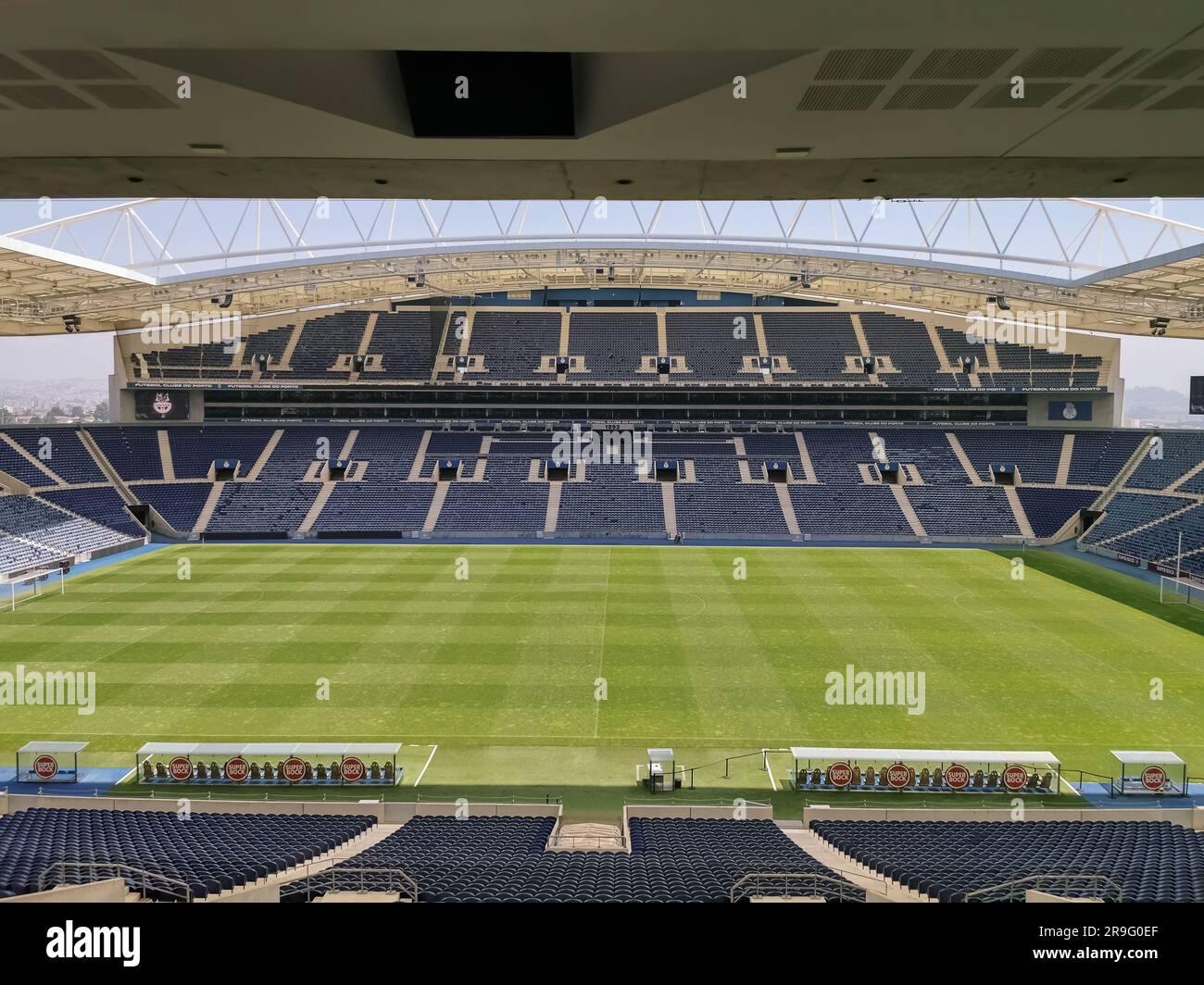 Porto Portugal - 06 05 2023: Inside view of the Dragon Stadium or ...