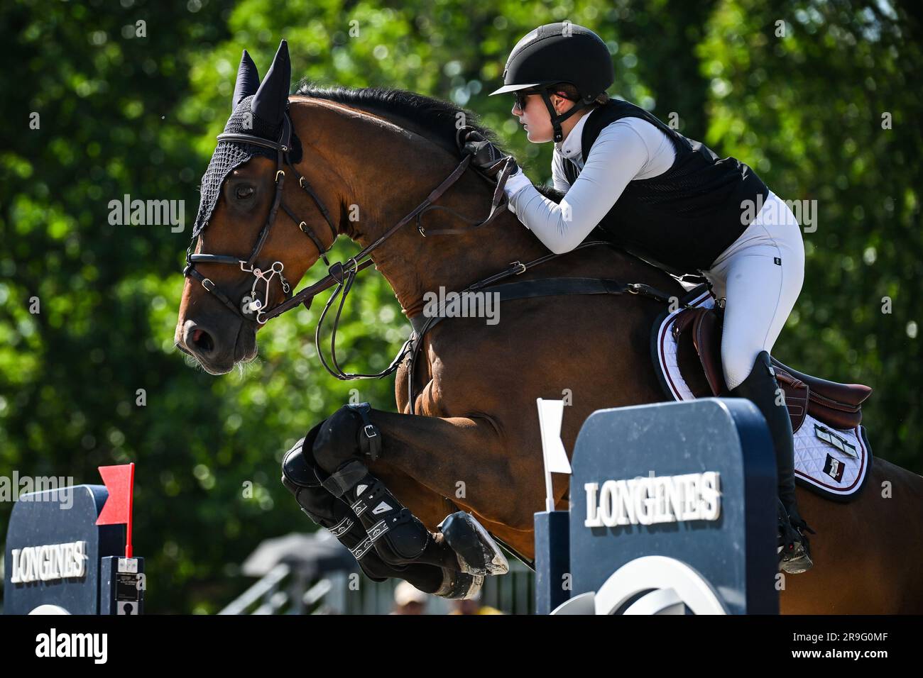 Paris, France. 24th June, 2023. Ingrid GJELSTEN of Norway riding Napoli ...