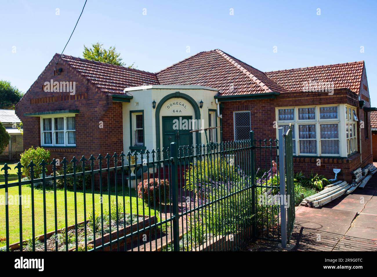View of Donegal house with its distinctive entrance at 64A West Street ...