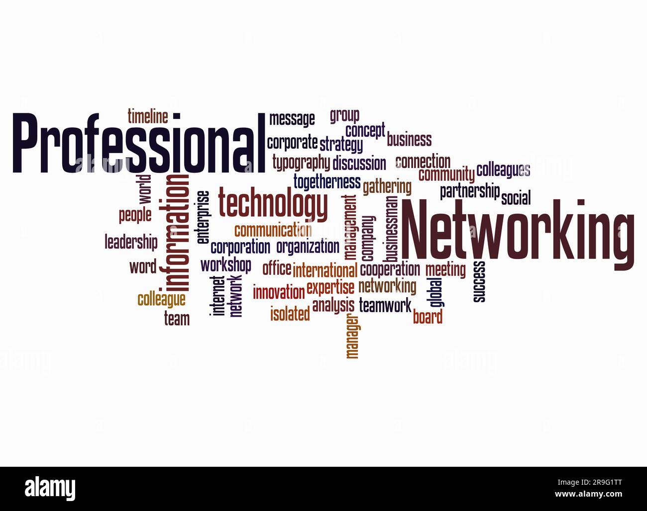 Word Cloud with PROFESSIONAL NETWORKING concept create with text only ...