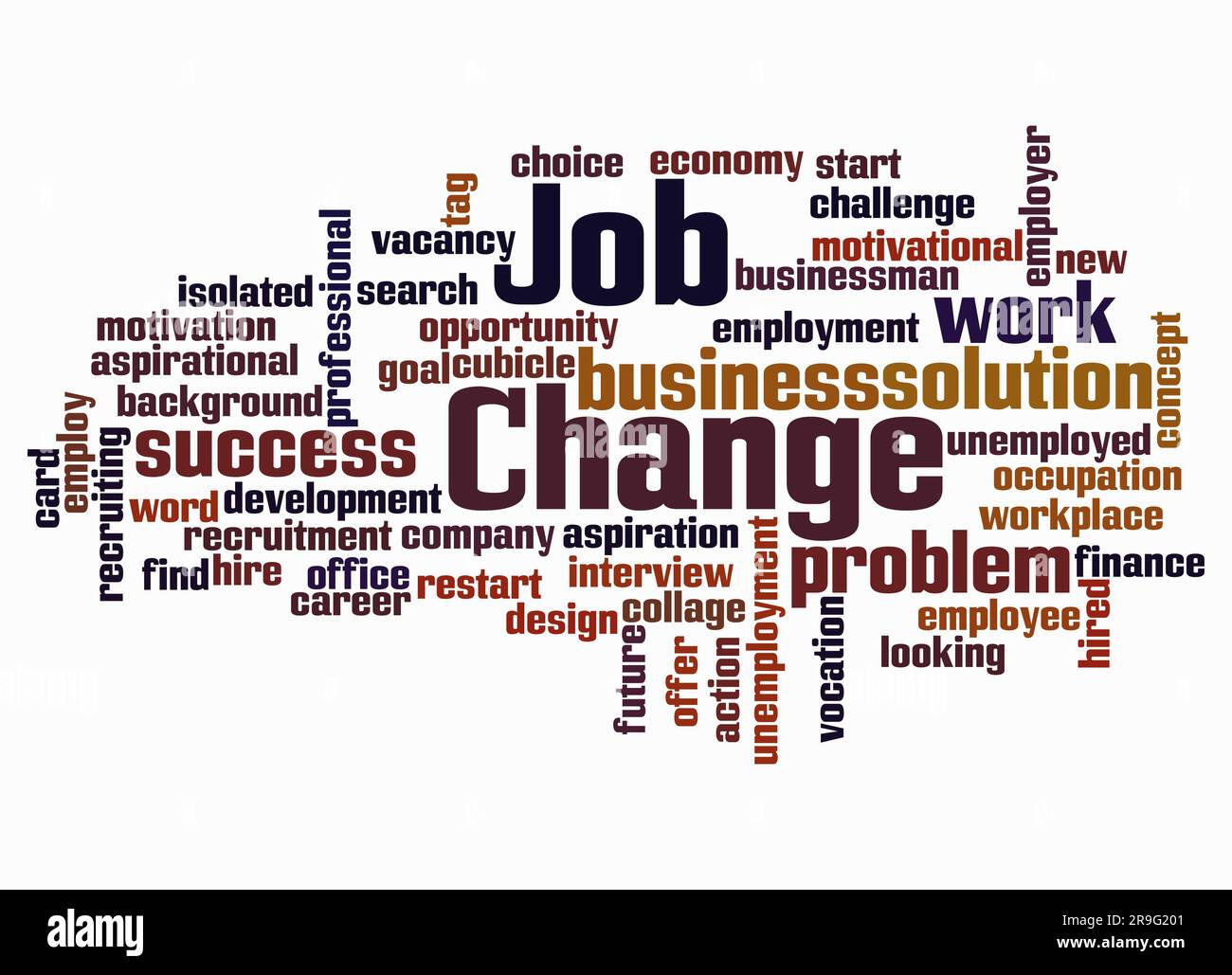 Word Cloud with JOB CHANGE concept create with text only Stock Photo ...