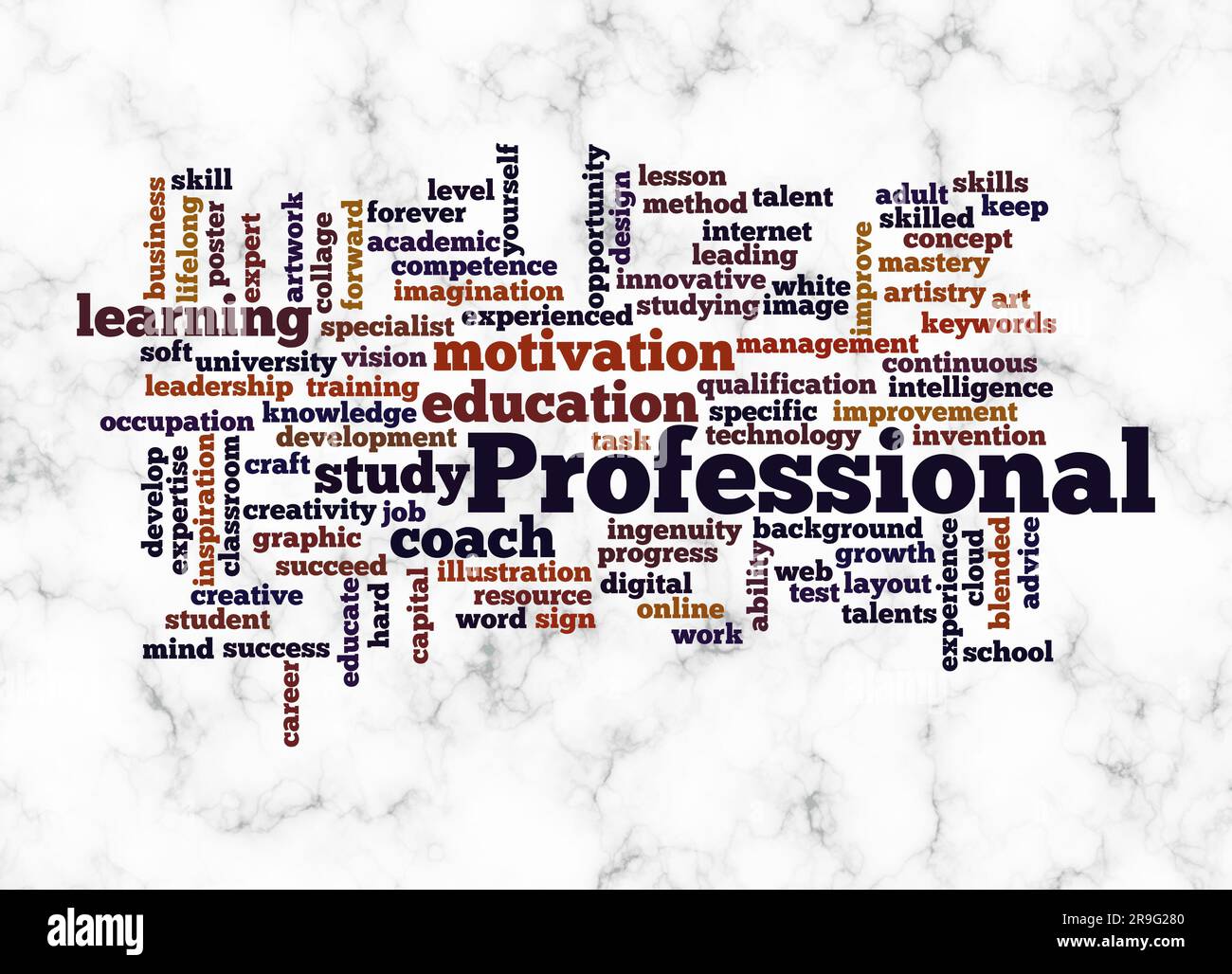 Word Cloud with PROFESSIONAL concept create with text only Stock Photo ...