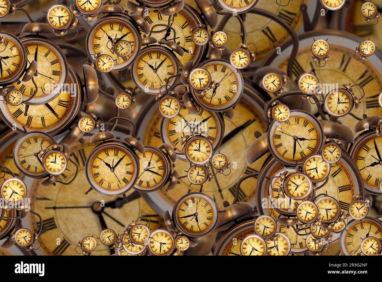 Large set of vintage clock faces. Texture of time, Elegant collection ...