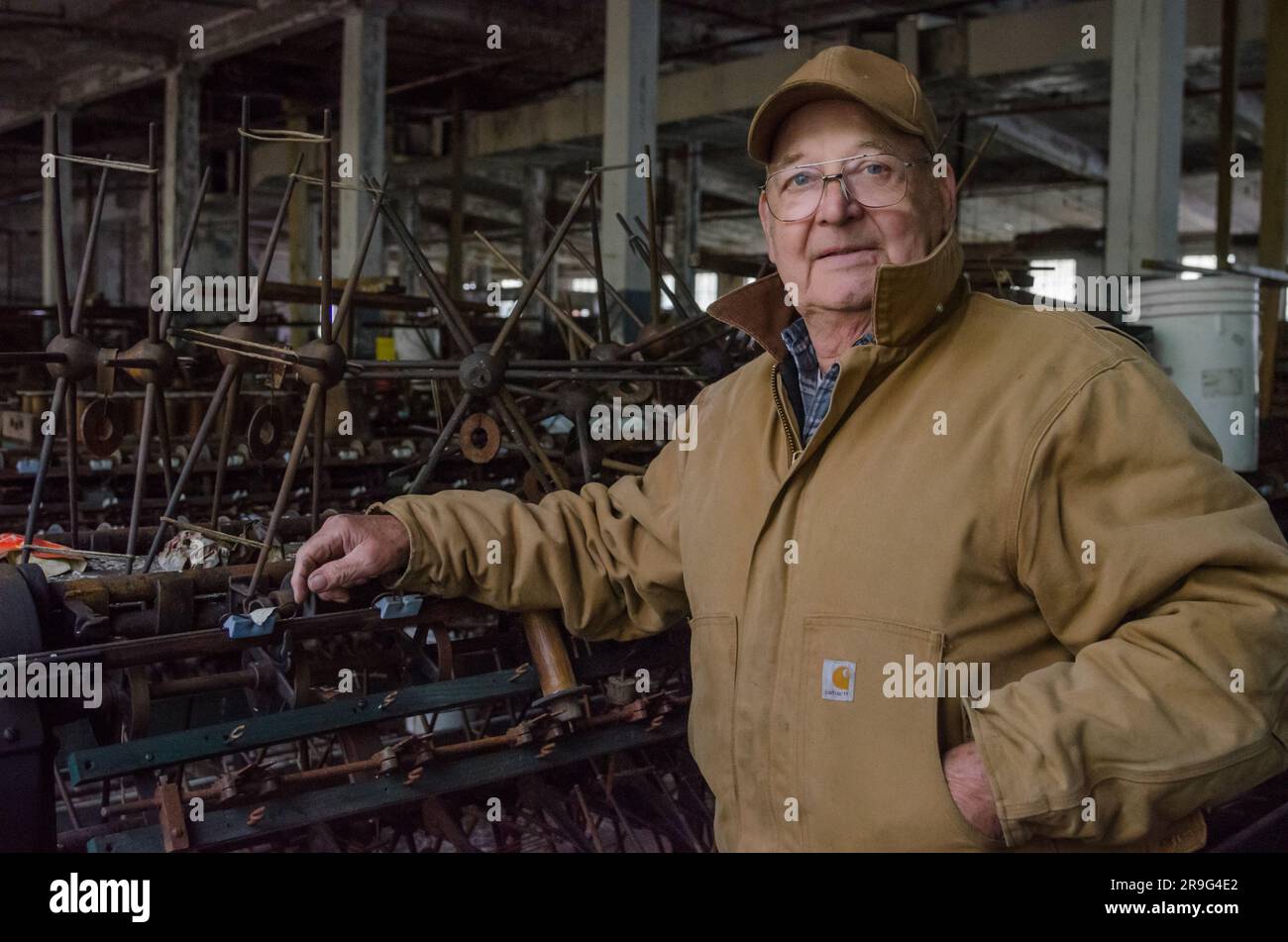Owner of the Lonaconing silk mill Herb Crawford. The silk mill is one ...