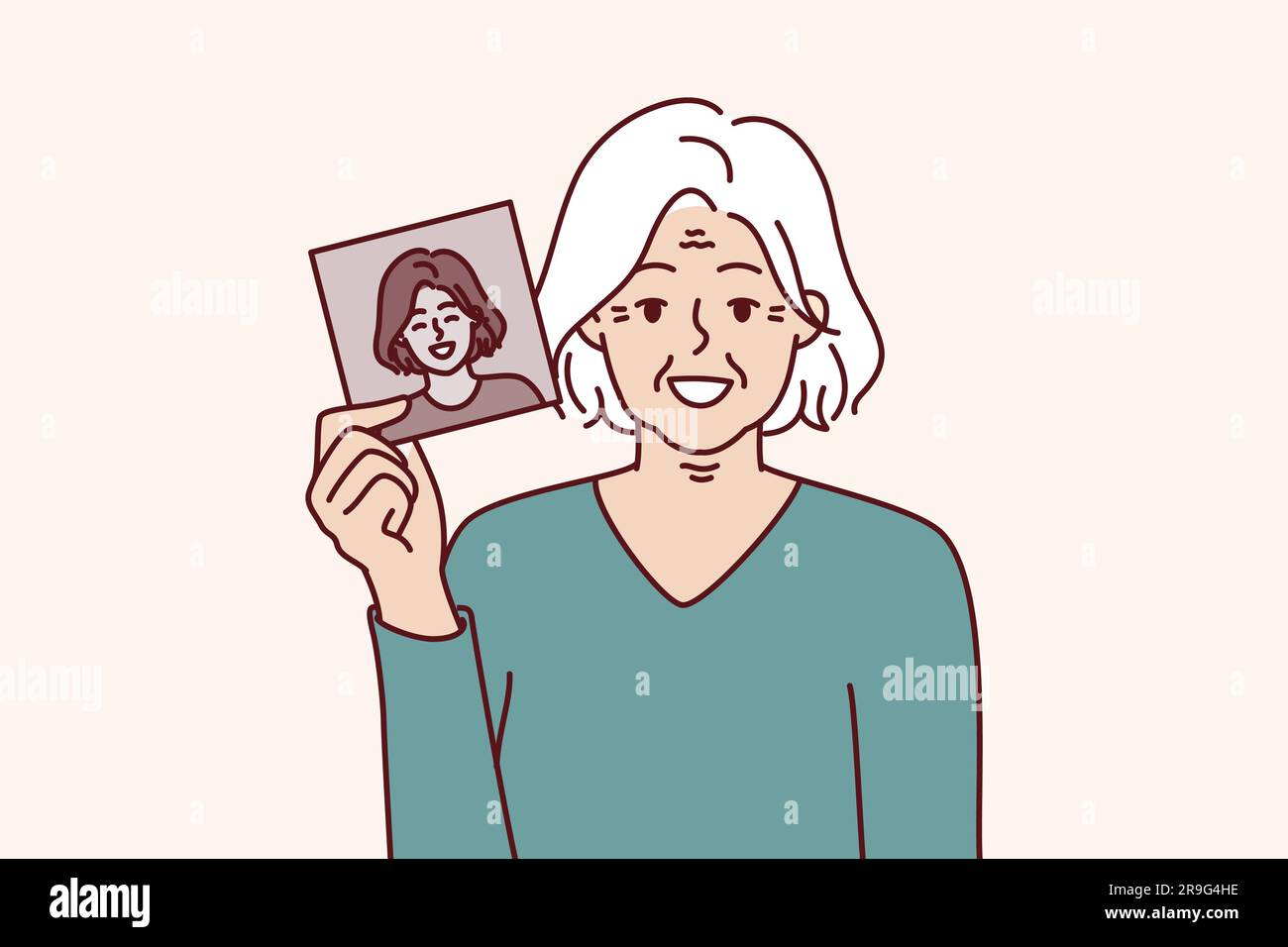 Photo shows standing in Stock Vector Images - Alamy