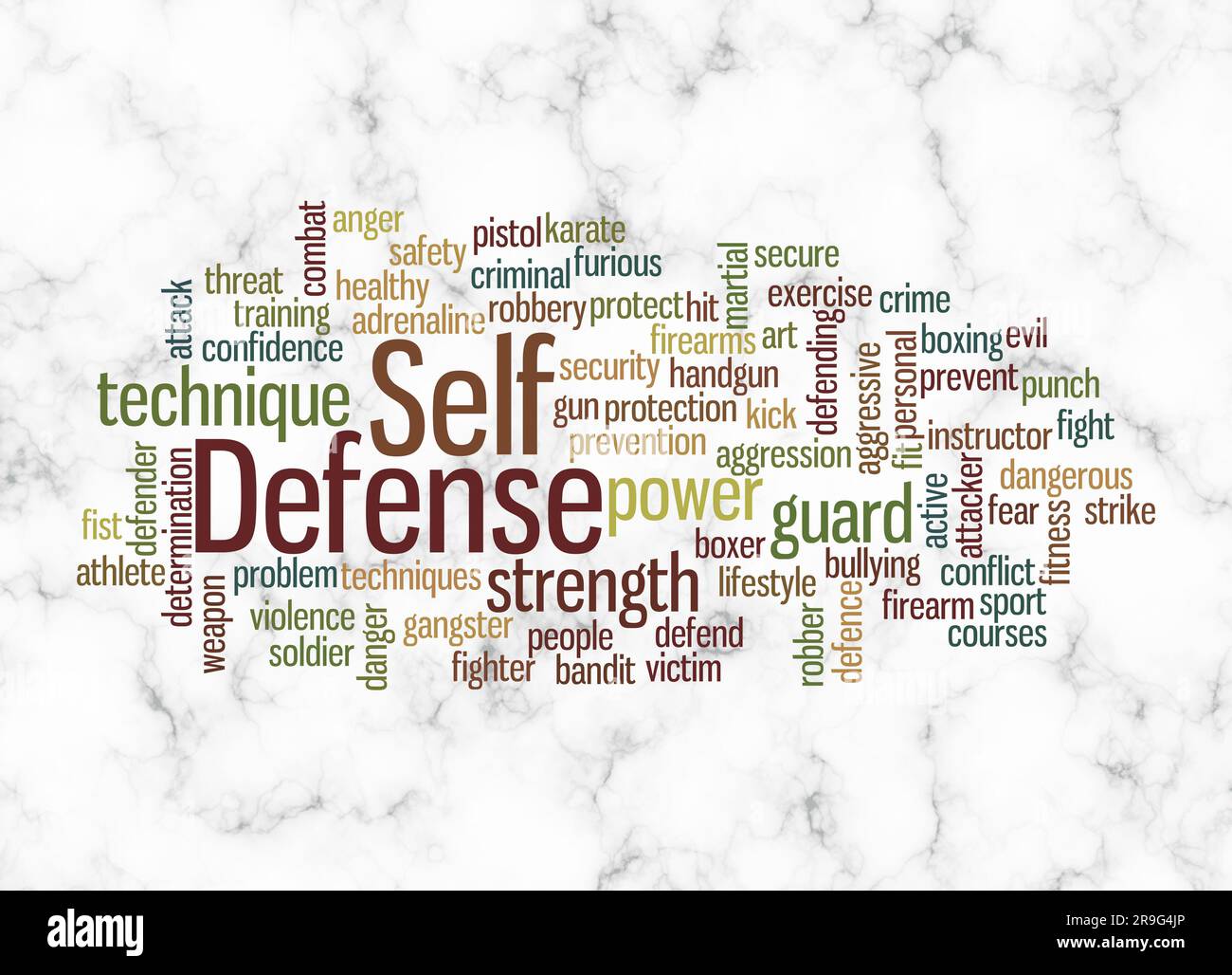 Word Cloud with SELF DEFENSE concept create with text only Stock Photo ...