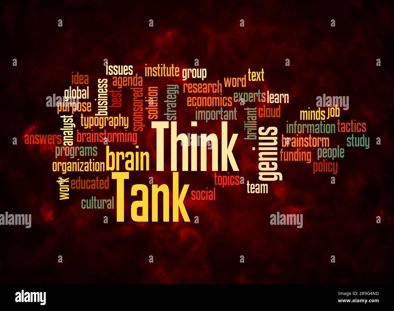 Word Cloud with THINK TANK concept create with text only Stock Photo ...
