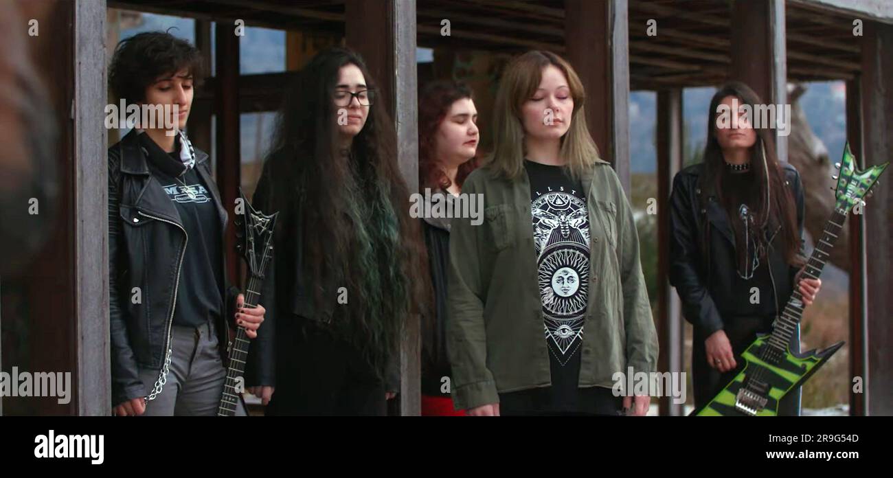 SIRENS, from left: Lilas Mayassi, Tatyana Boughaba, Alma Doumani, Maya ...