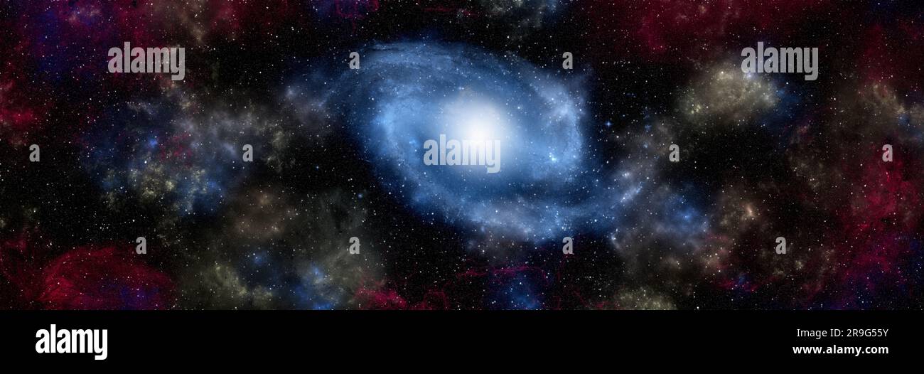 Space background with stardust and shining stars. Realistic cosmos and ...