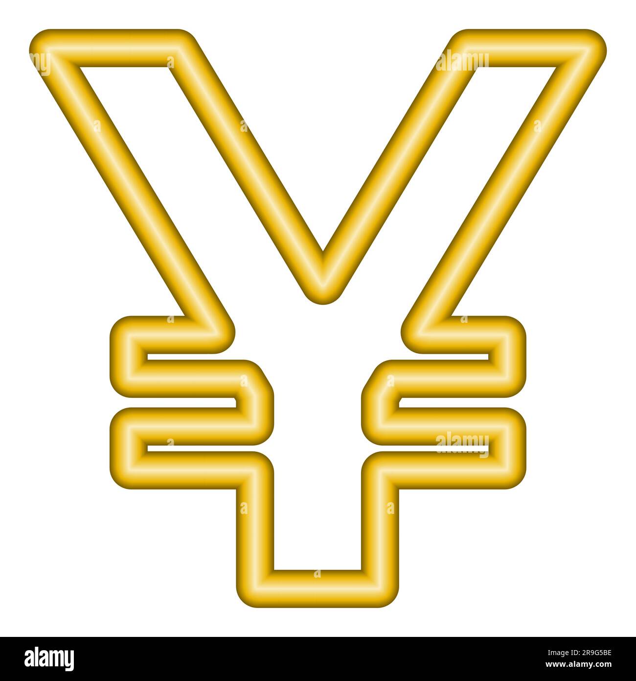 3D gold yen, yuan symbol Golden coin icon Money design Currency sign in gold vector illustration ...