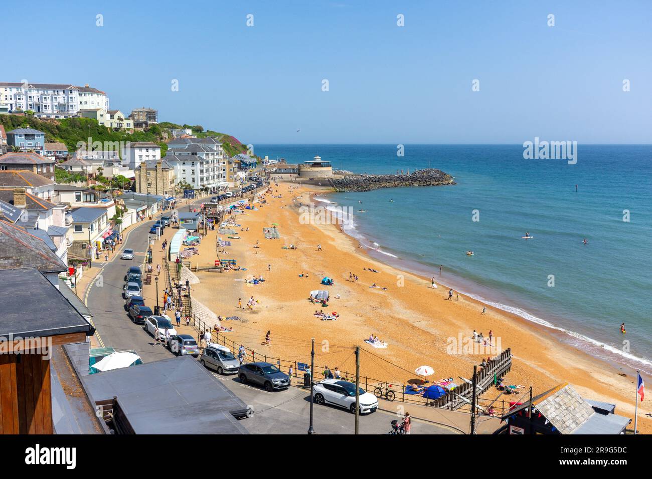 Vetnor Beach and promenade, Vetnor, Isle of Wight, England, United ...