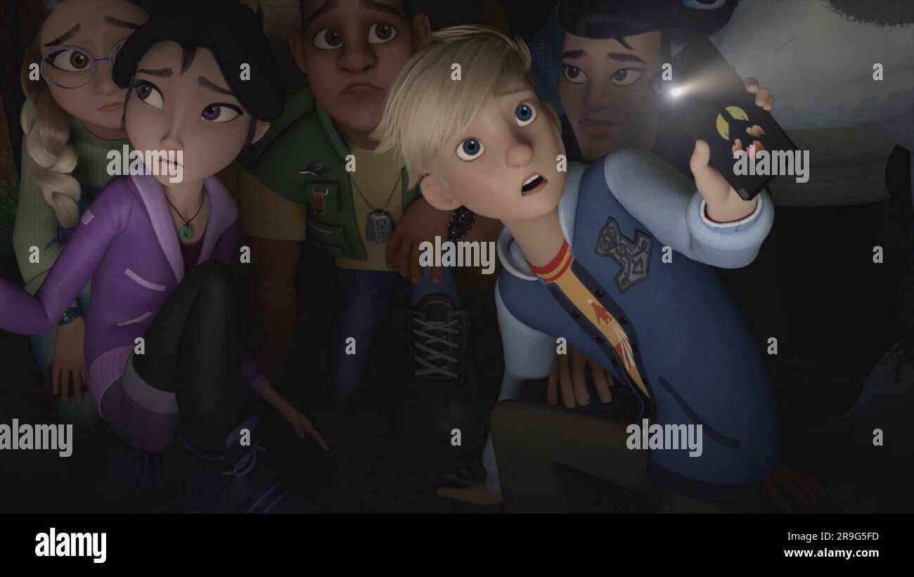 DRAGONS: THE NINE REALMS, from left: Alex Gonzalez (voice: Aimee Garcia ...