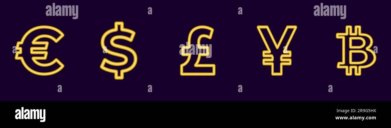 Golden currency symbols Money design Gold coin icon Vector illustration ... Golden currency symbols Money design Gold coin icon Vector illustration ...