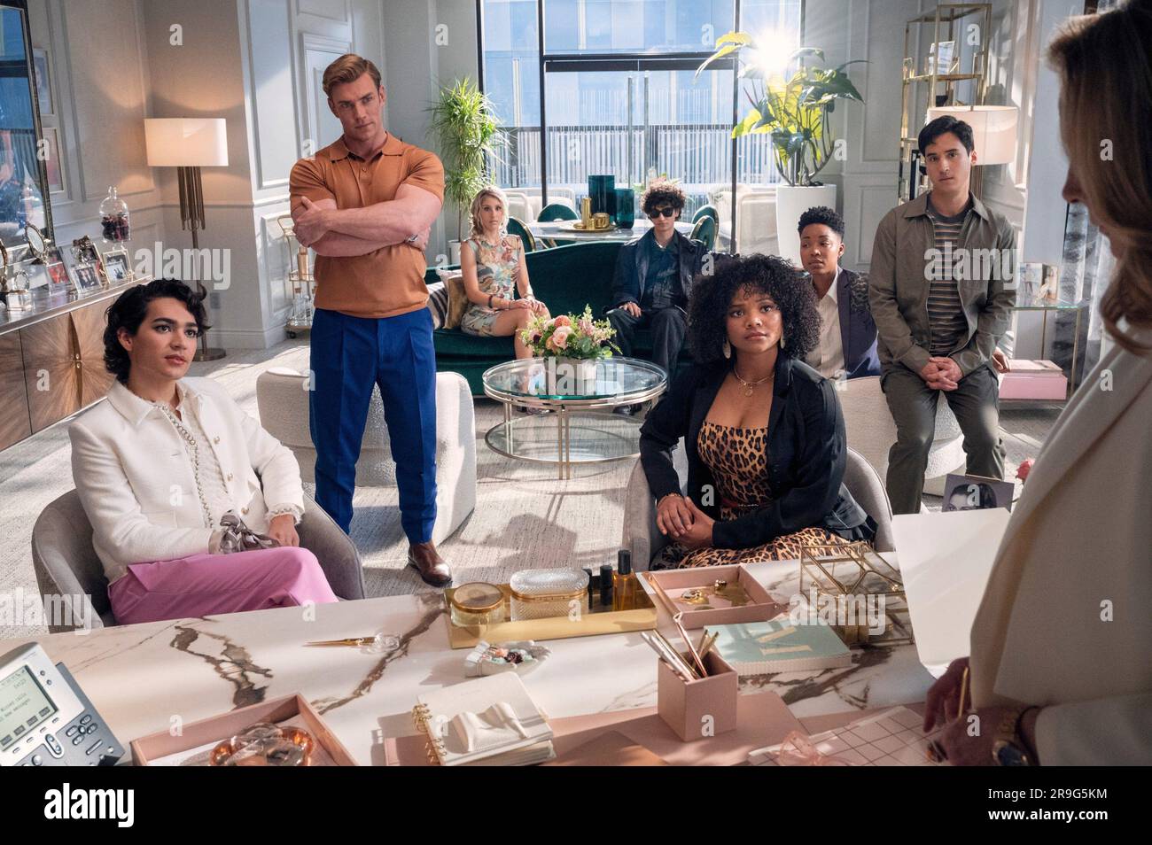 GLAMOROUS, from left: Miss Benny, Zane Phillips, Nicole Power, Kaleb Horn, Jade Payton, Ayesha ...