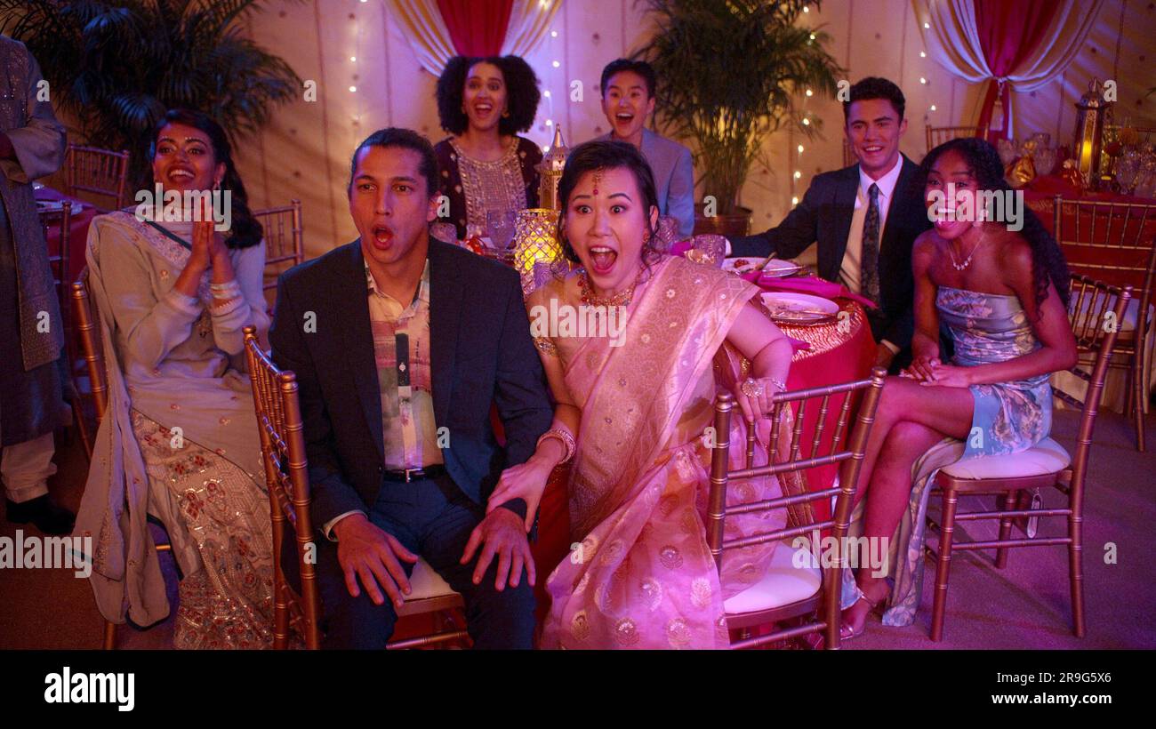 NEVER HAVE I EVER, from left: Megan Suri, Benjamin Norris, Lee ...