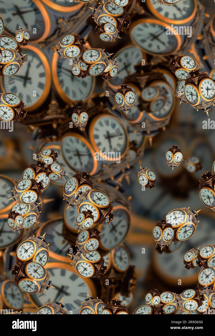 Large set of vintage clock faces. Texture of time, Elegant collection ...