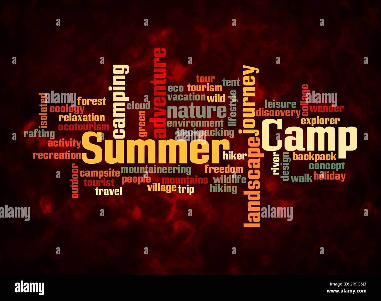 Word Cloud with SUMMER CAMP concept create with text only Stock Photo ...