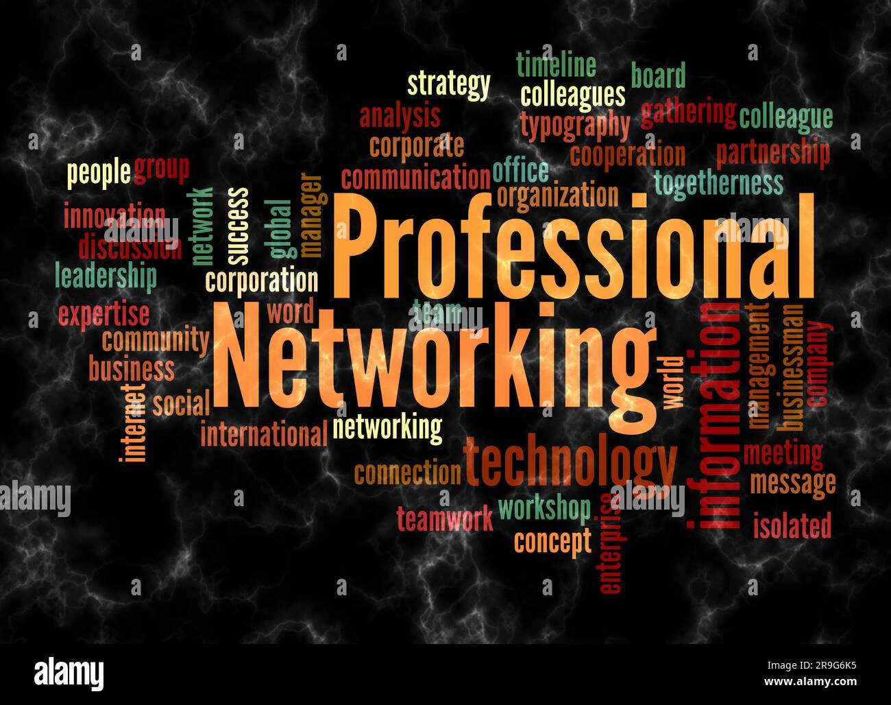 Word Cloud with PROFESSIONAL NETWORKING concept create with text only ...