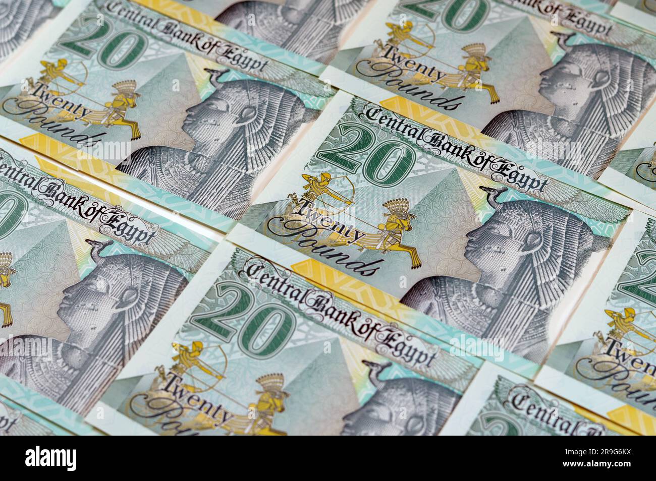 new Egyptian 20 EGP LE twenty polymer pounds cash money banknote bill ...