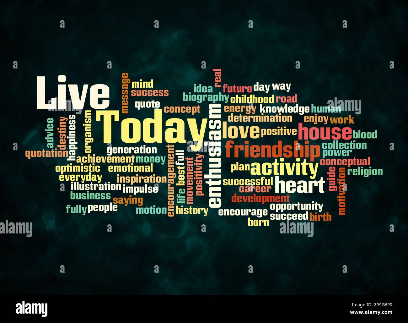 Word Cloud with LIVE TODAY concept create with text only Stock Photo ...