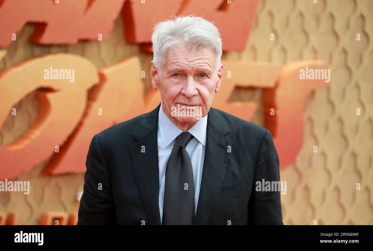 London, UK. 26th June, 2023. Harrison Ford attends the "Indiana Jones ...