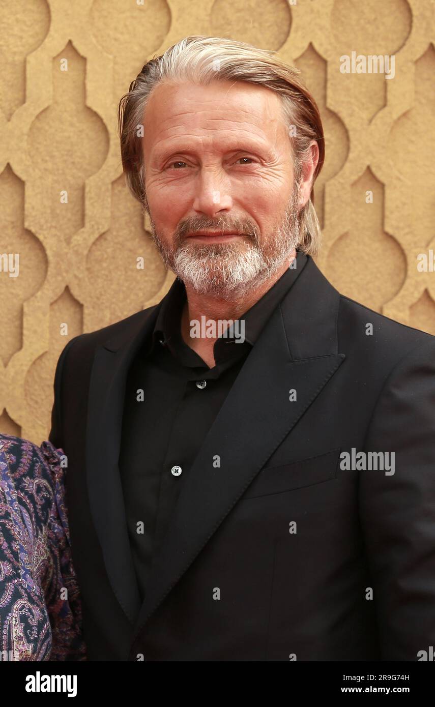 London, UK. 26th June, 2023. Mads Mikkelsen attends the "Indiana Jones ...