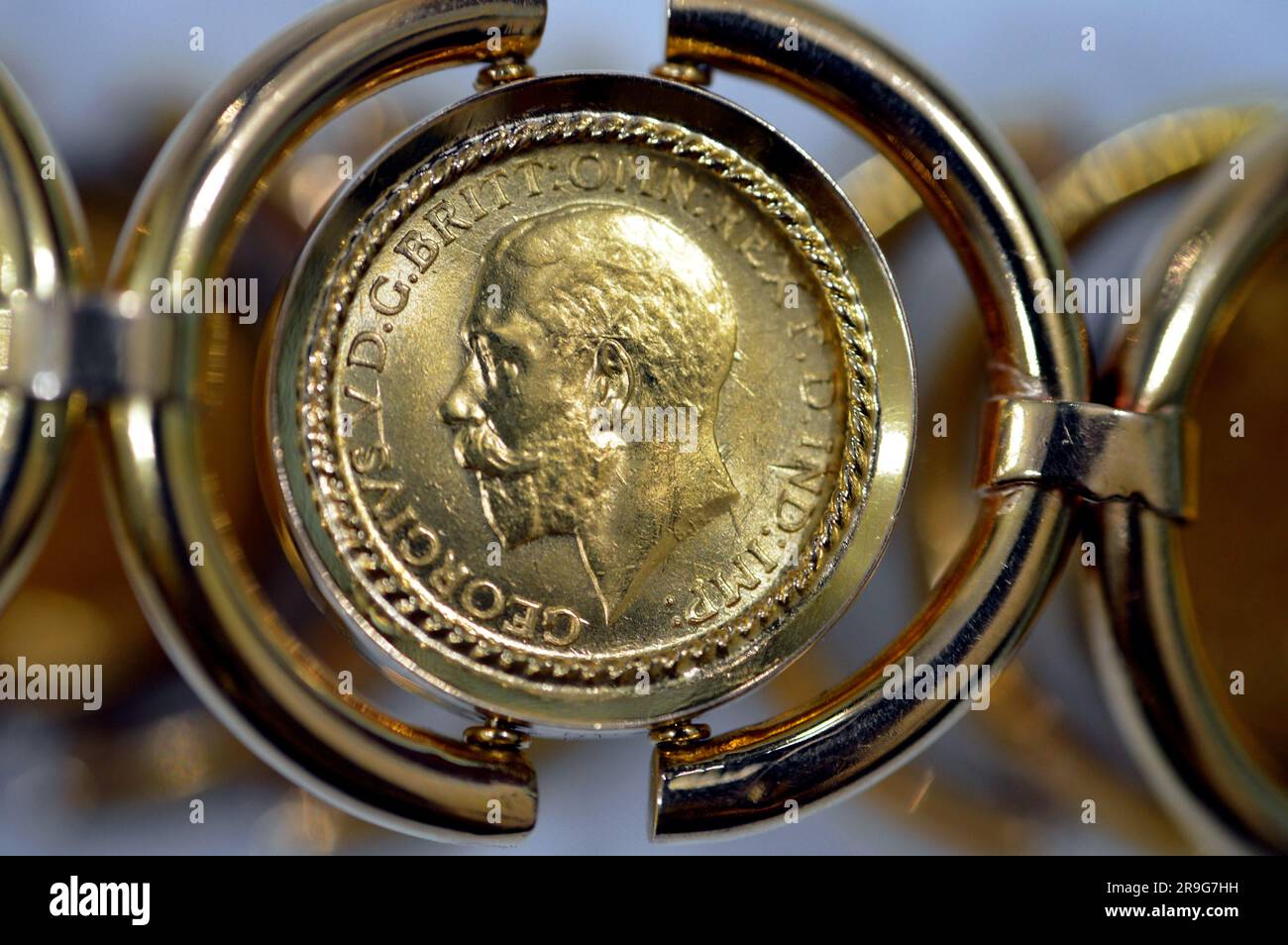 The sovereign is a British gold coin shape with a nominal value of one ...