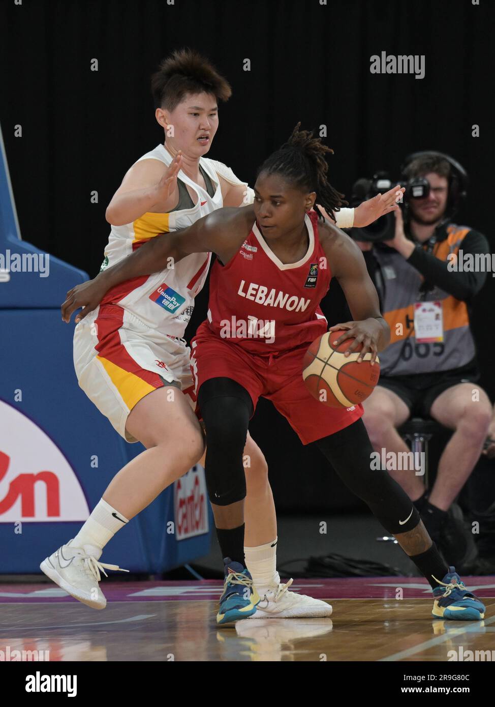 Sydney, Australia. 26th June, 2023. Tang Yu (L) of China Women ...