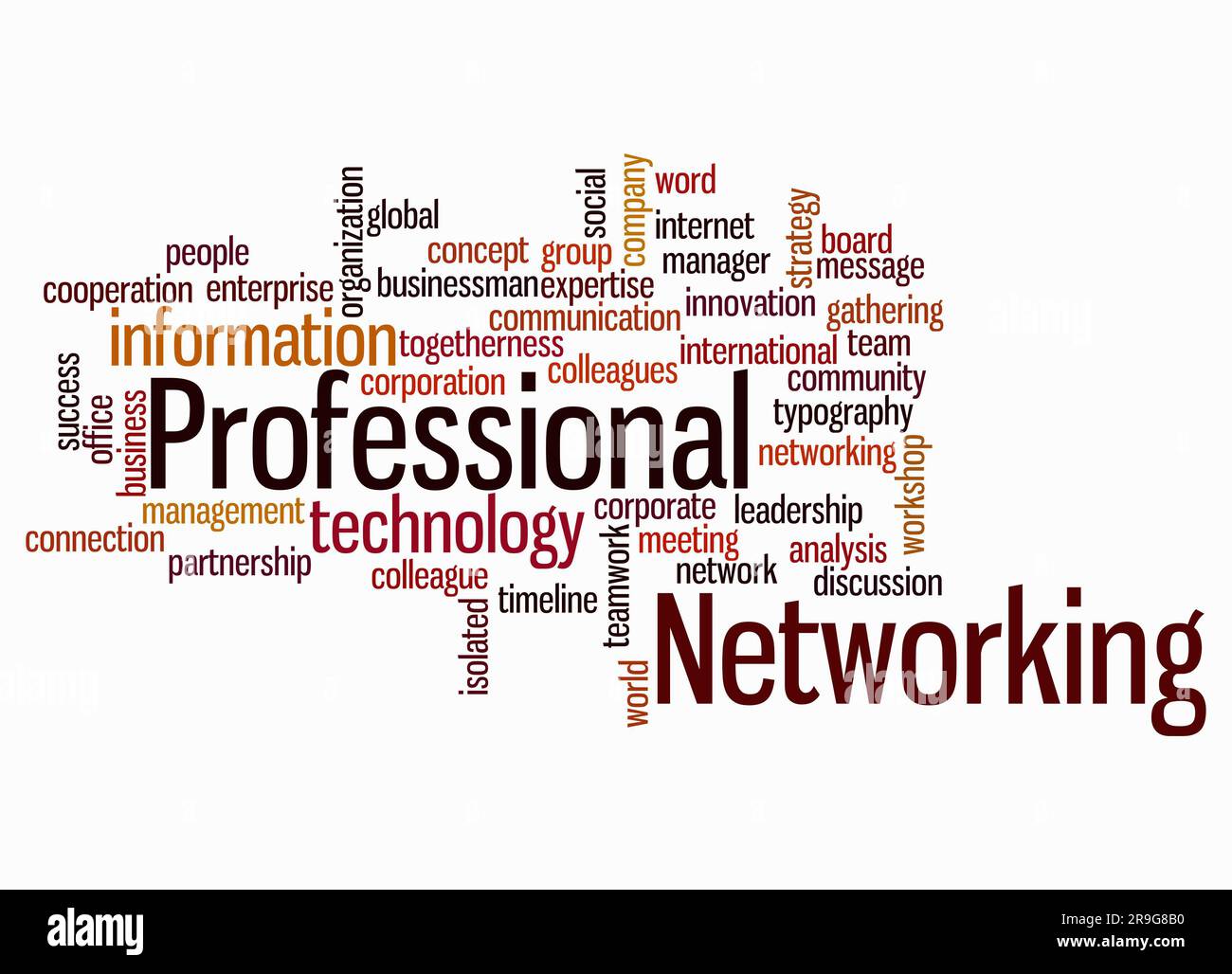 Word Cloud with PROFESSIONAL NETWORKING concept create with text only ...