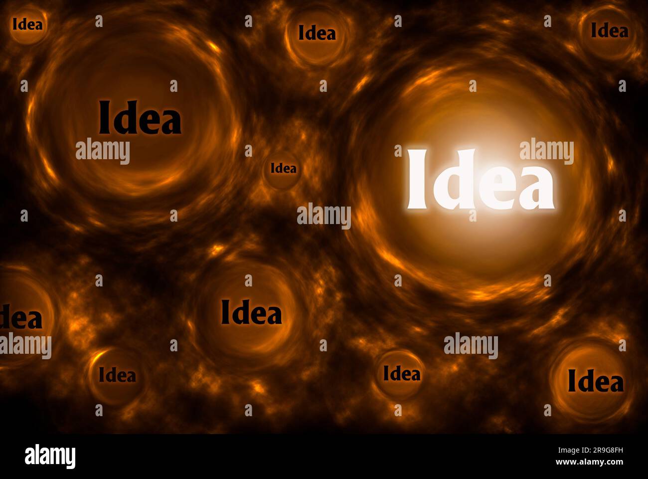 Abstract background with idea concept. Thinking, Success and Creativity ...