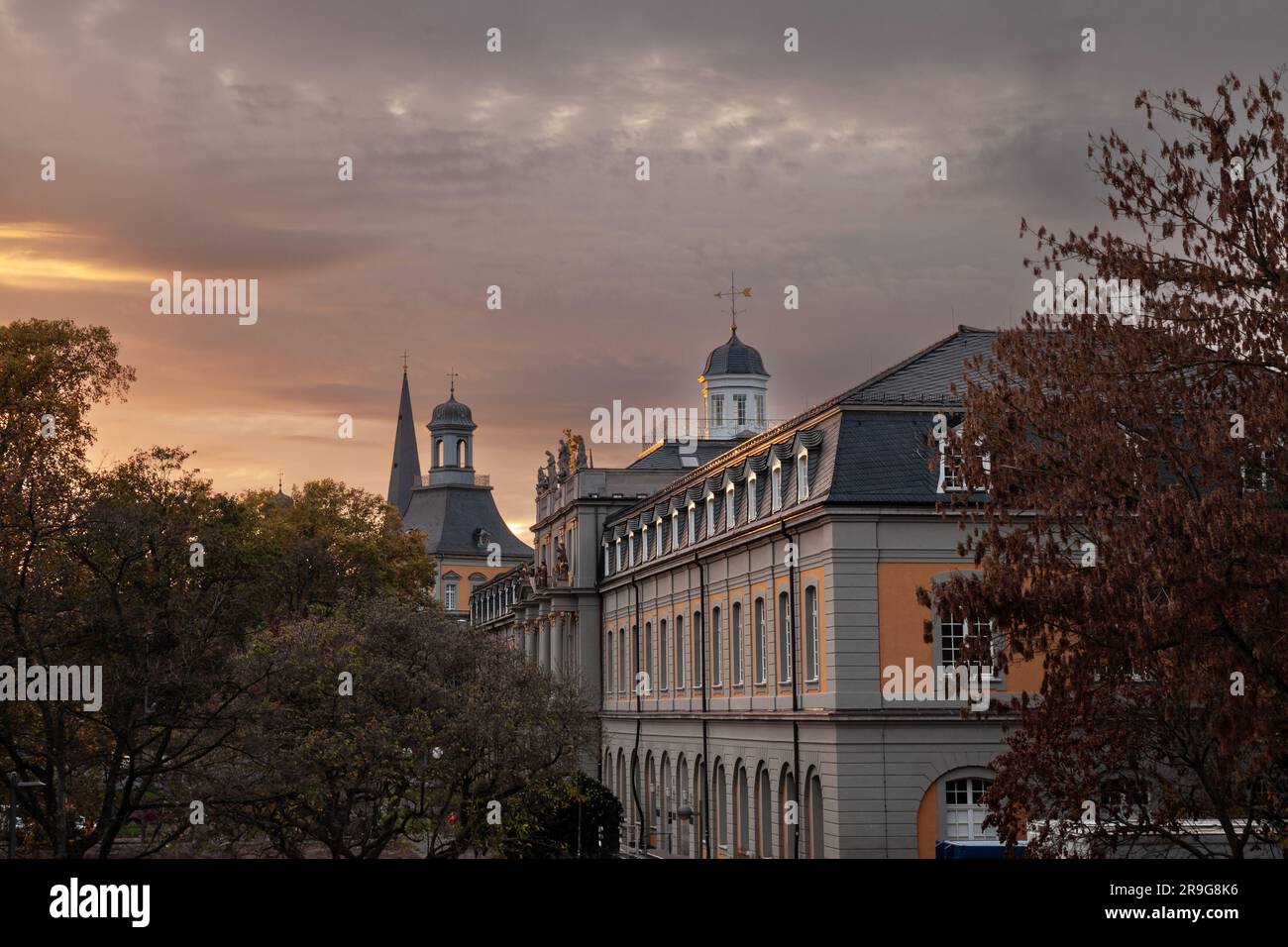 Picture of the main facade of the university of bonn, also called bonn ...